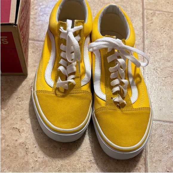 Vans | Shoes | Vans Yellow And White Sneakers | Poshmark